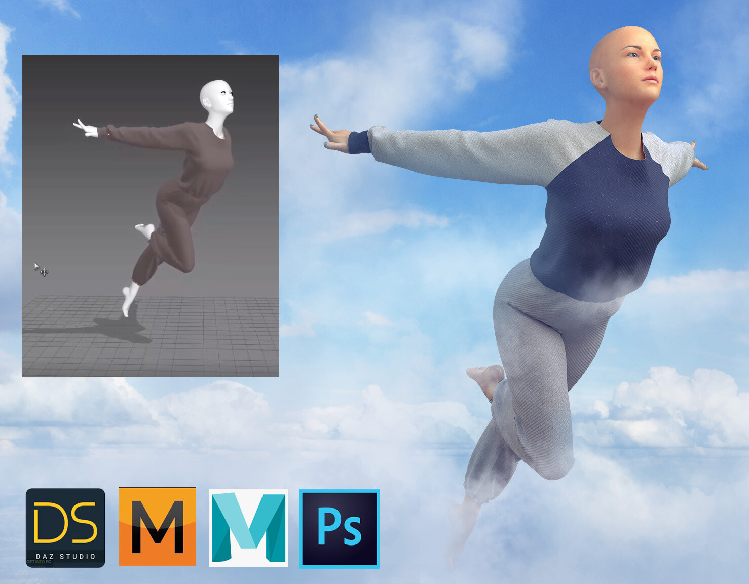 ArtStation - Time lapse of a Pose