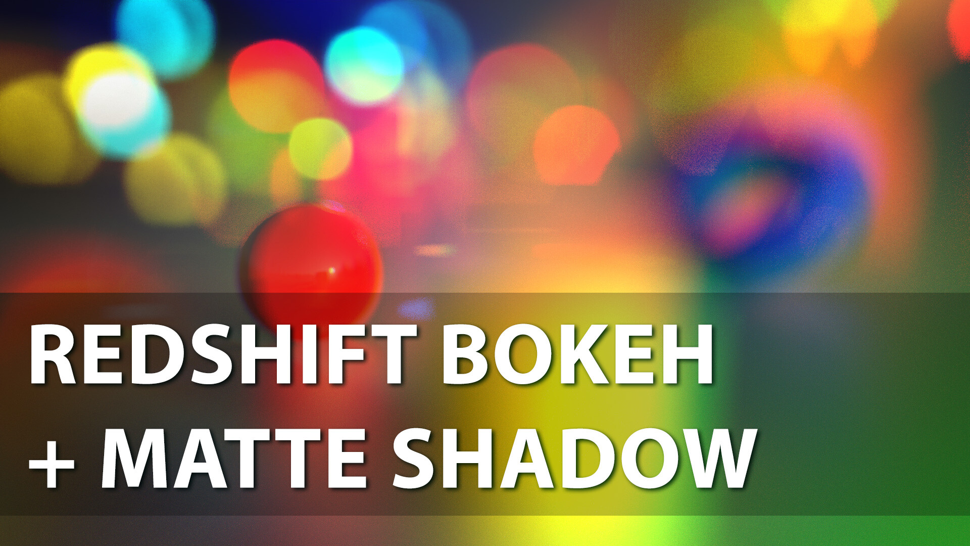 ArtStation - Redshift Bokeh Maya. Matte Shadow material and the ...