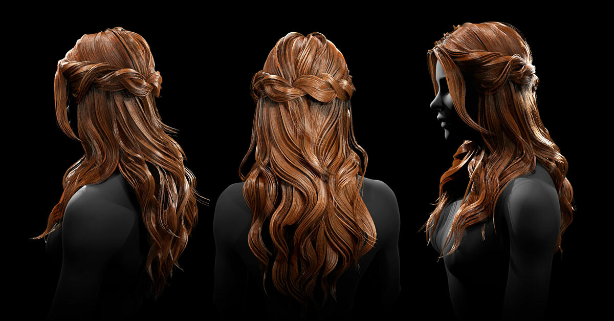 ArtStation - Real-time hair for UE4