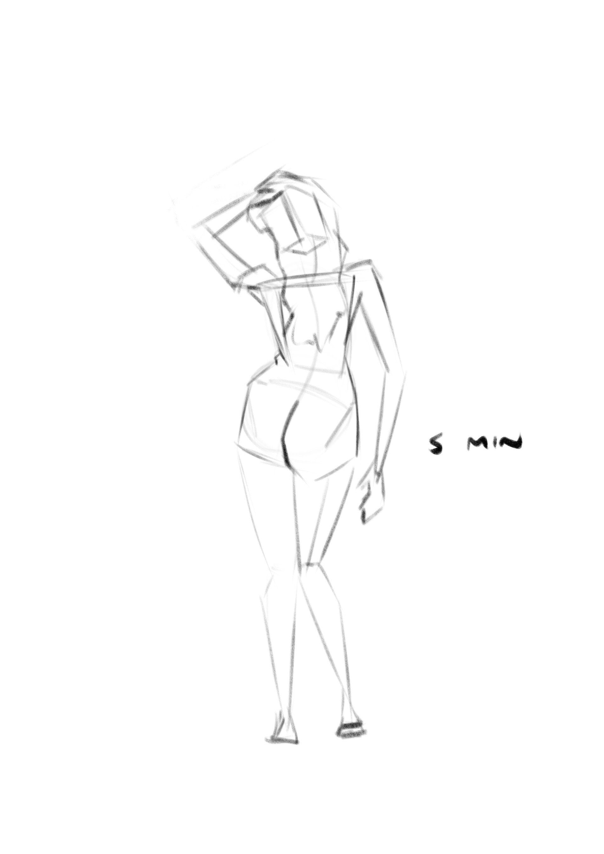 female drawing poses