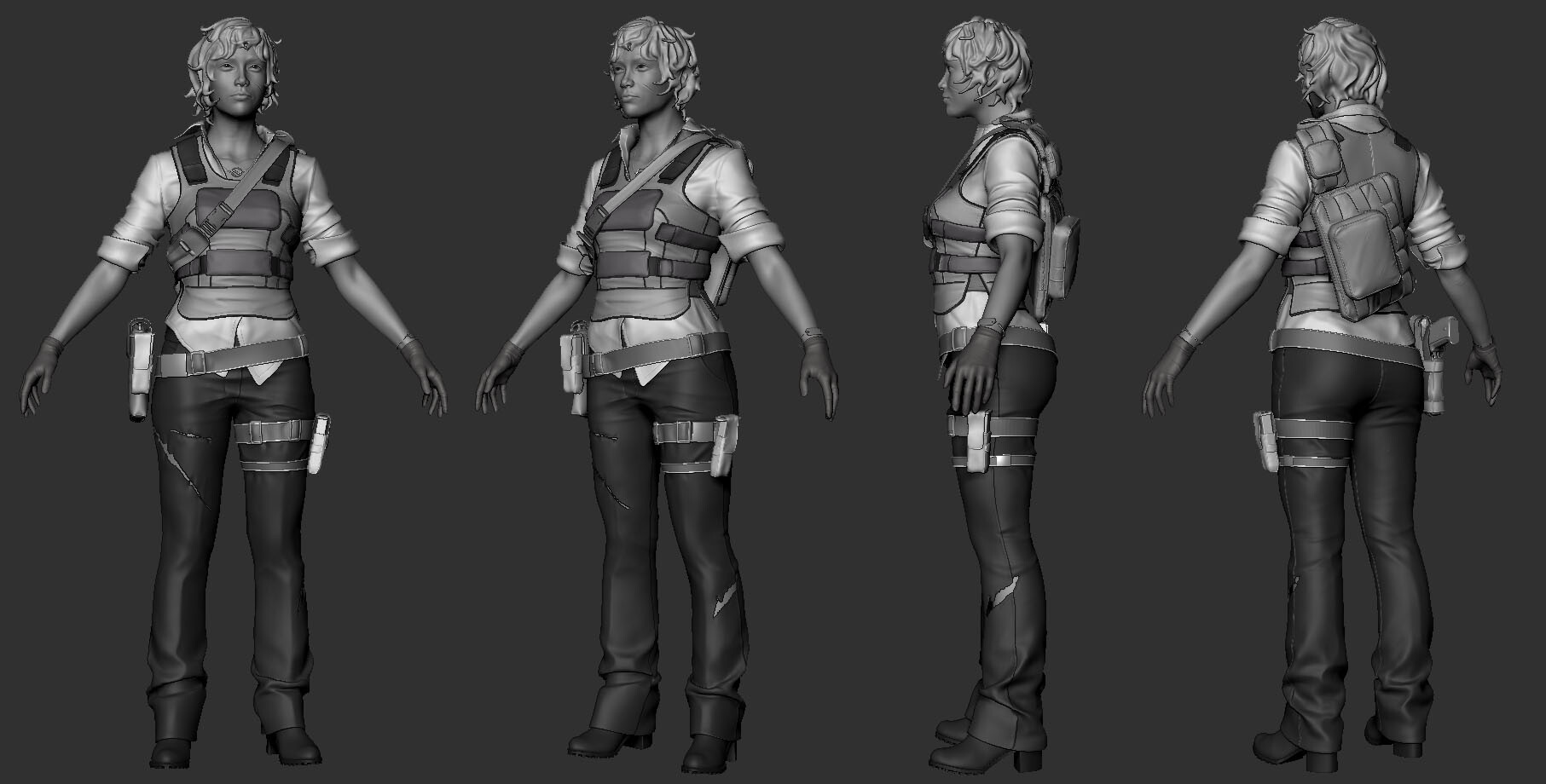 ArtStation - FMP: FBI (Week 2): High Poly Sculpt and Hard Surface Prop