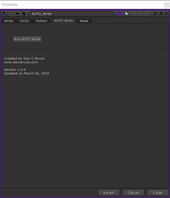ArtStation - Nuke AUTO Write Node