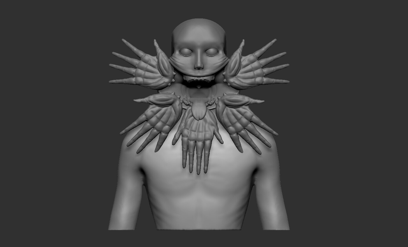 ArtStation - WIP! BWUSAGI Handfull of mouth creature