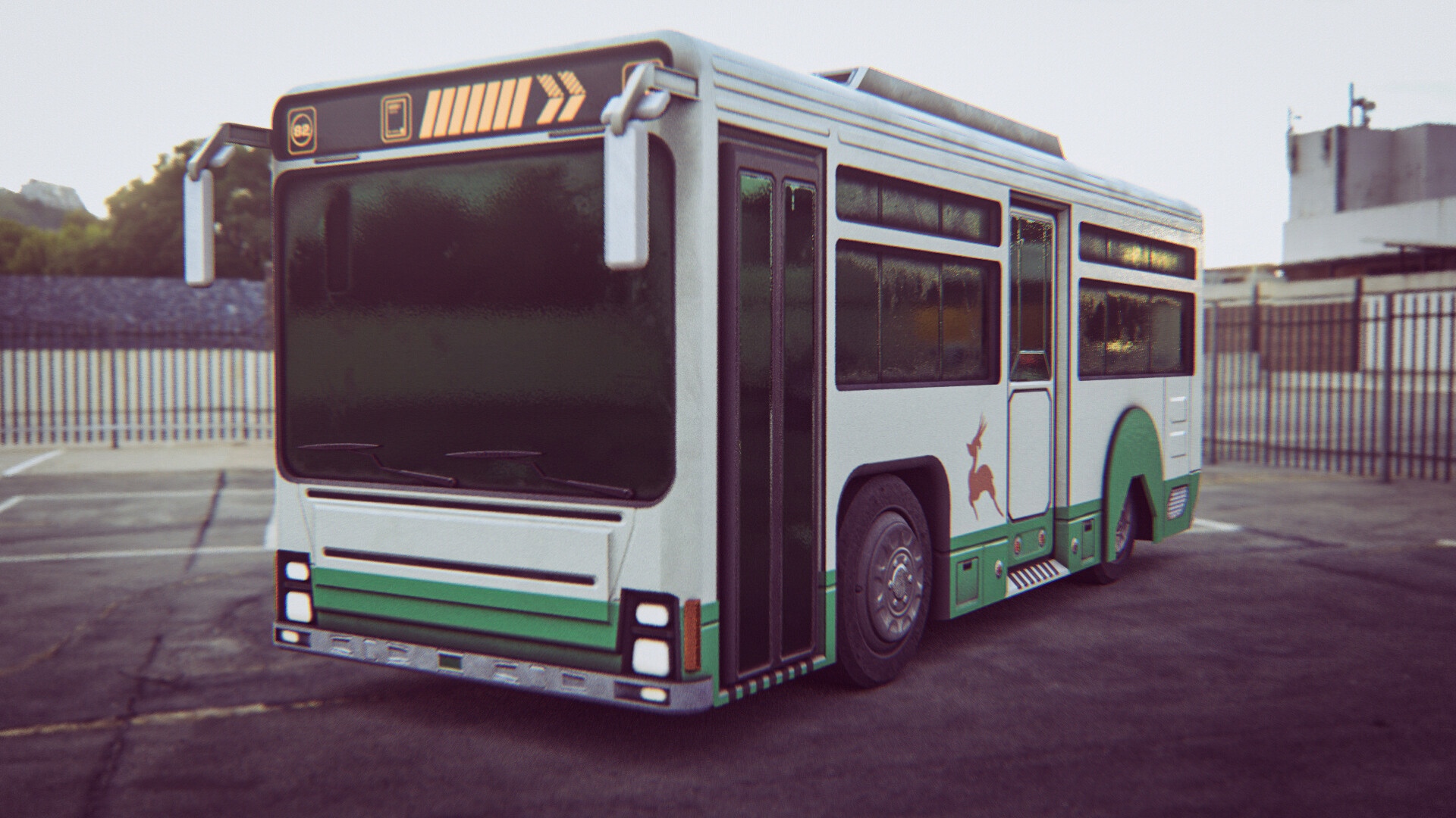Artstation Bus Vehicle Prop 9511