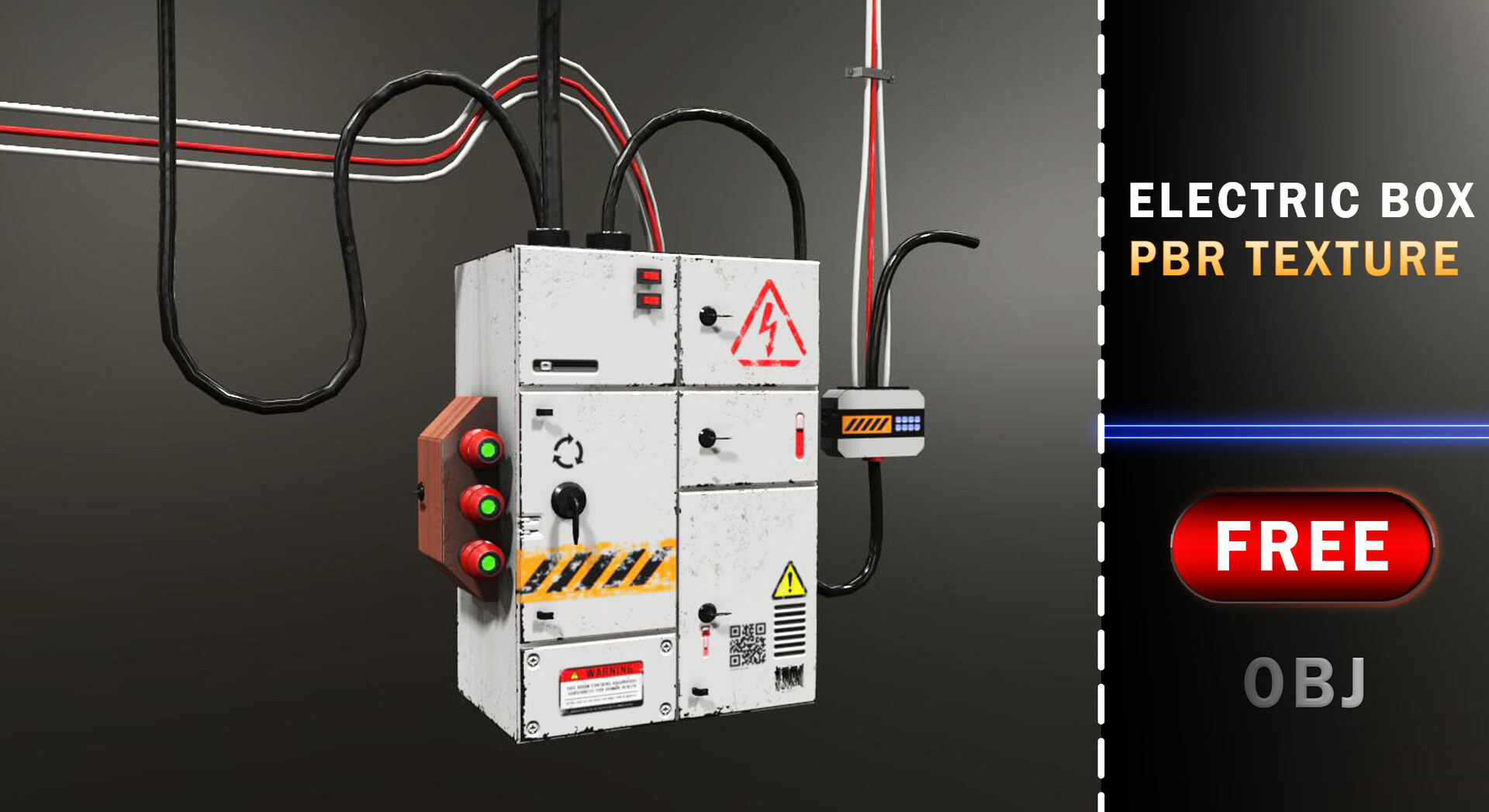 ArtStation - Electric box Modeling - Speed video ( Free Download )