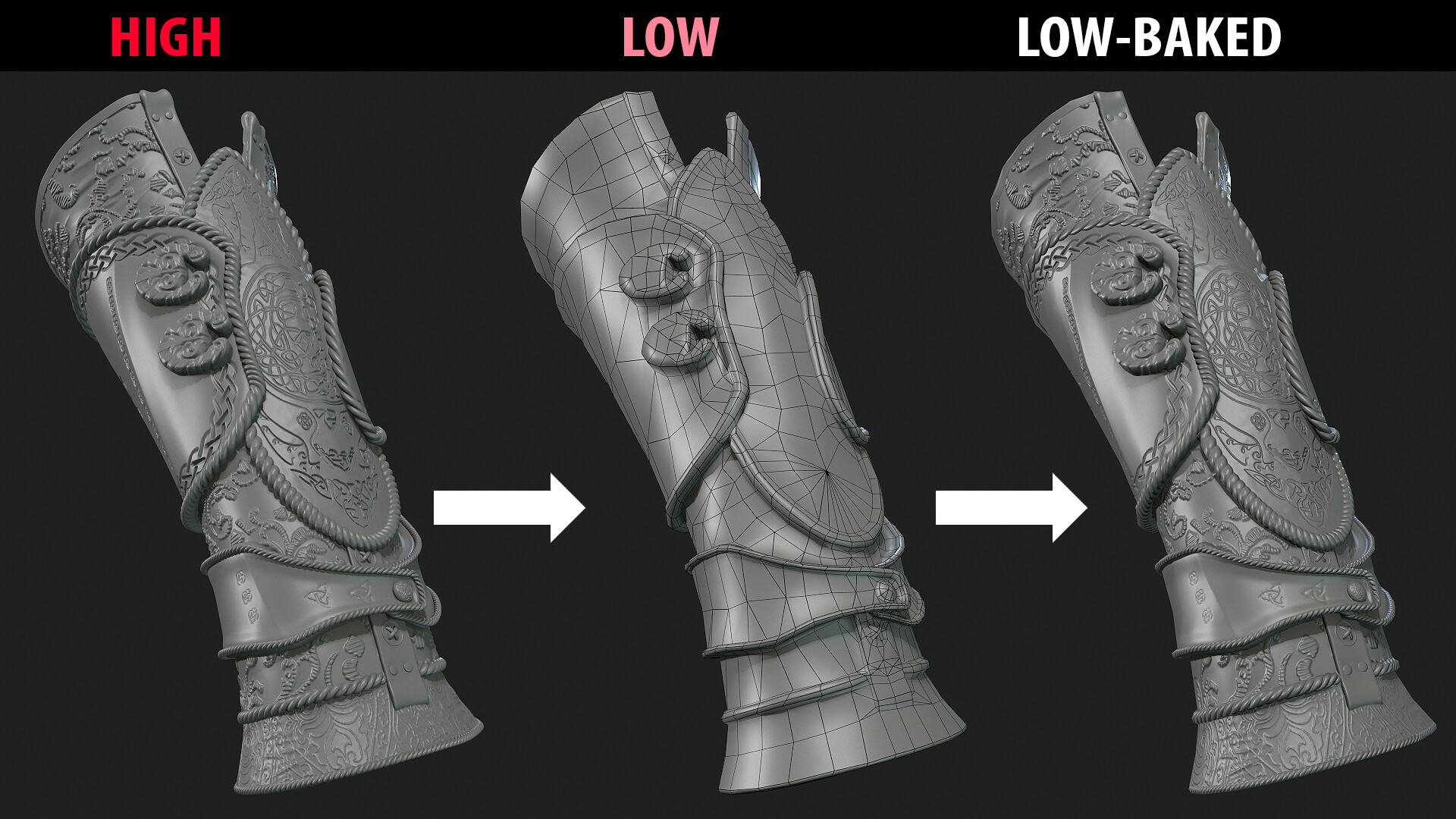 ArtStation - Finalization process - Vambrace. (FQ)