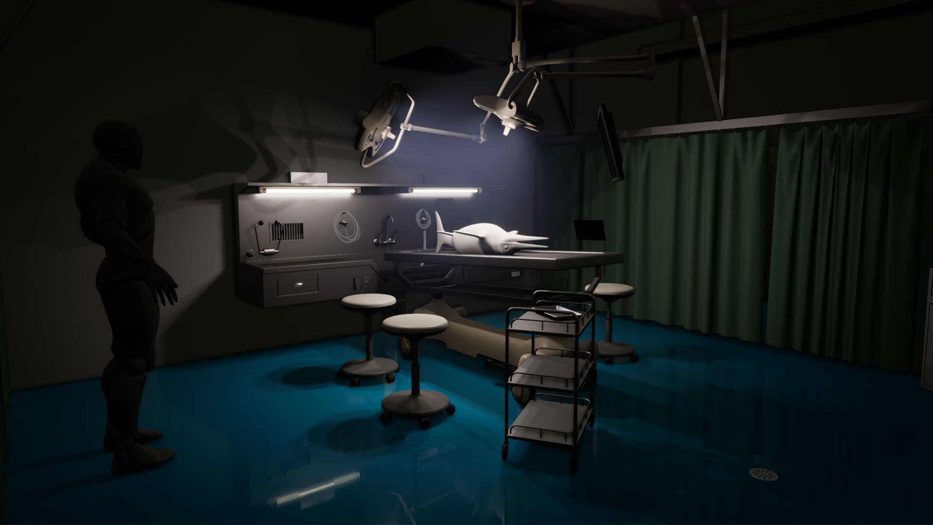 ArtStation - Dissection Laboratory Scene : Reference gathering and Blockout