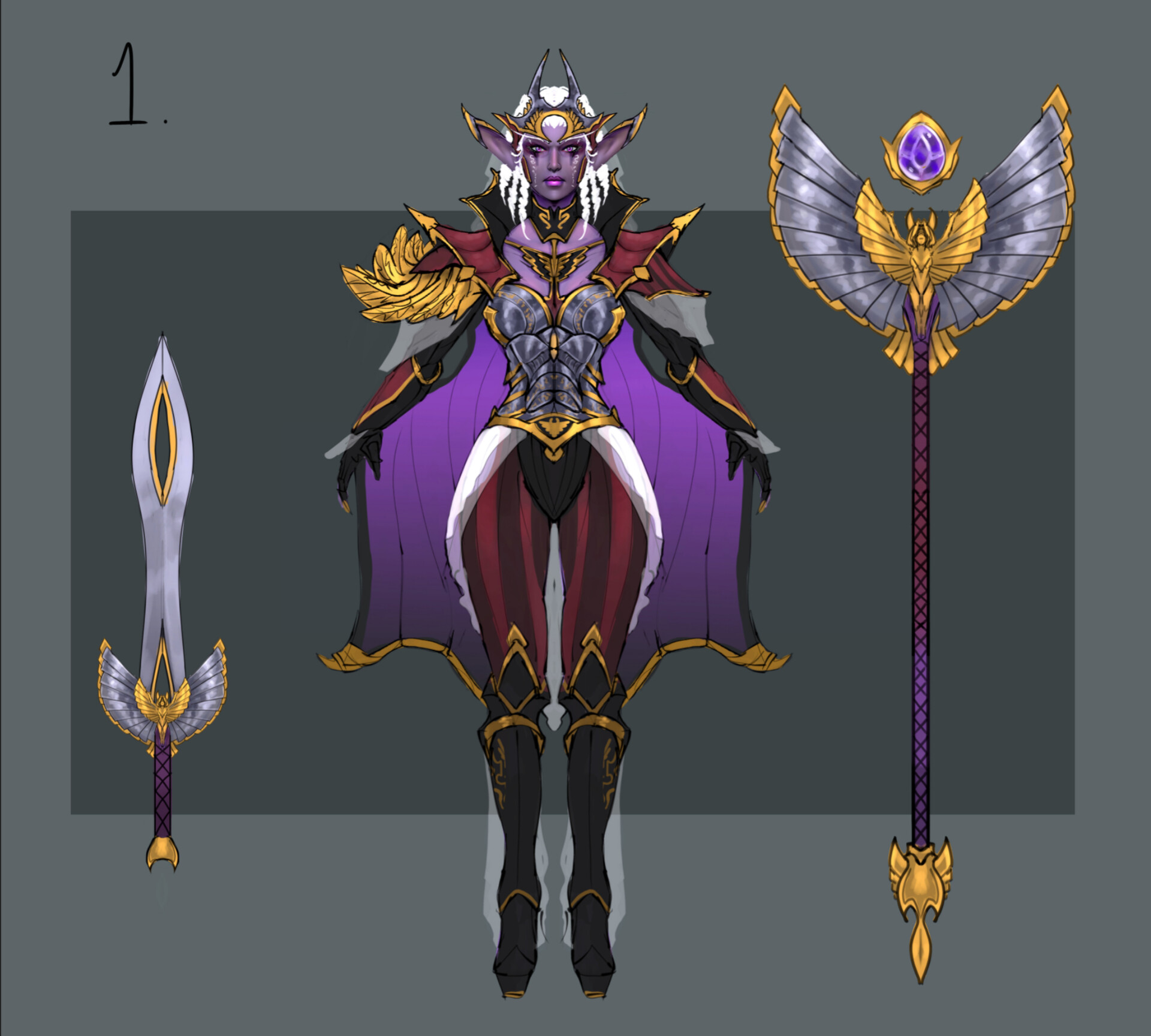 Paul Scott - Dark Elf Battlemage creation - Part 1 - Concepts