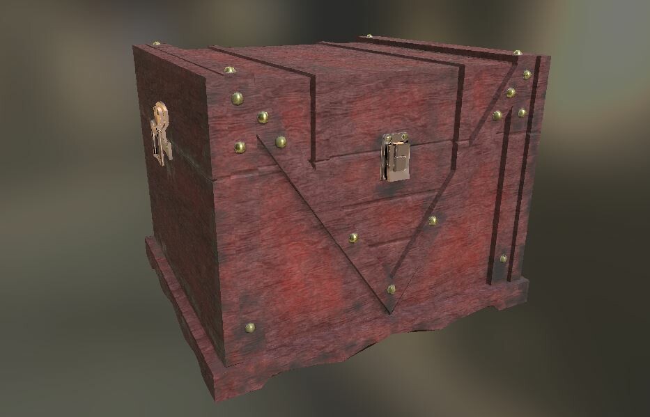 ArtStation - Wooden Chest Begin Texturing