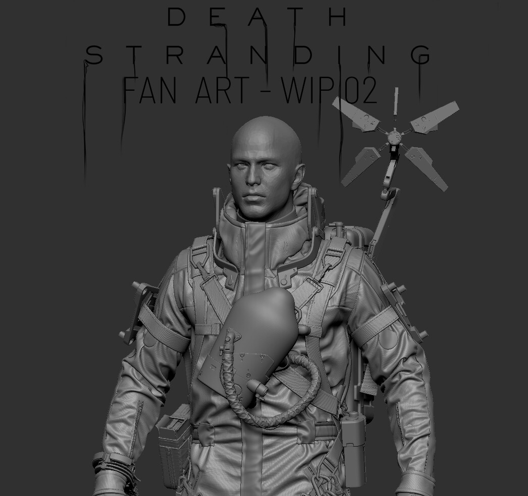 ArtStation - Death Stranding Fan Art - WIP 02