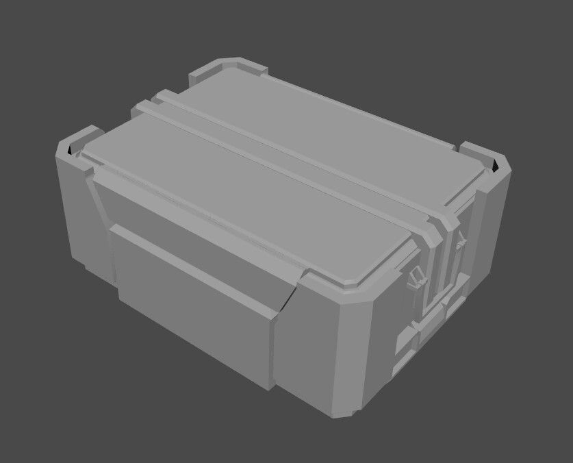 Tristan McLean - Sci Fi Ammo Box | Hard-Surface Modeling Study