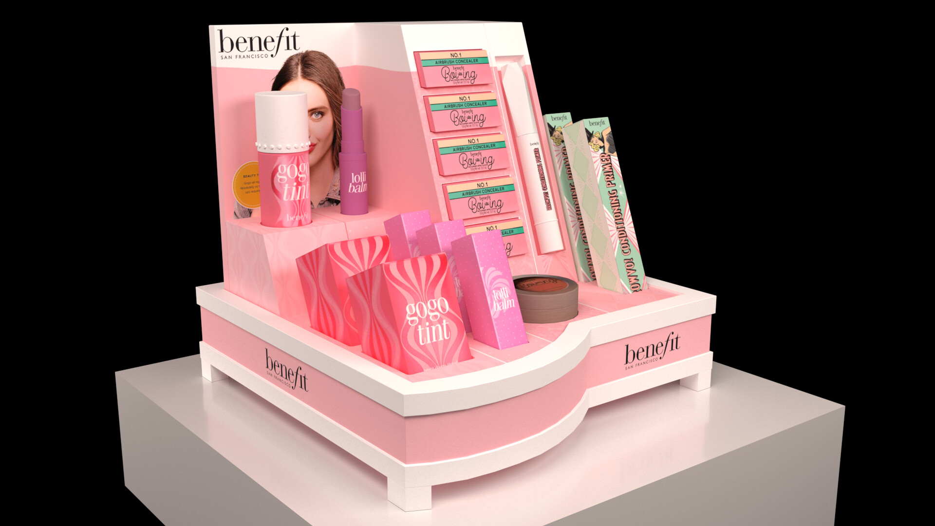 Austin Smith - Benefit Cosmetics display stand concept