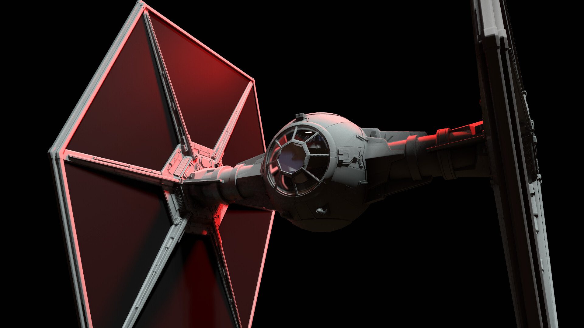 ArtStation - TIE Fighter Model preview