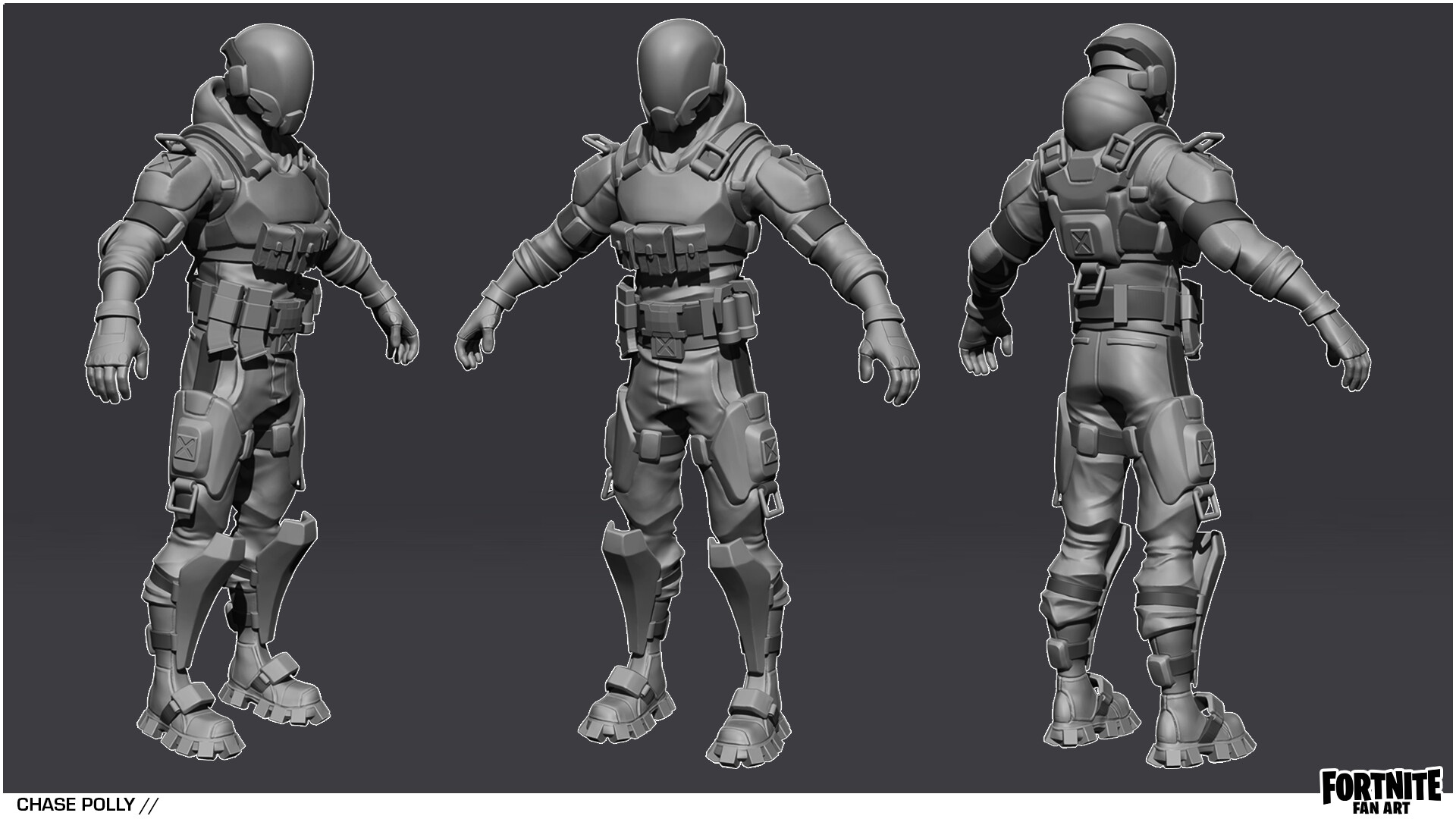 ArtStation - Fortnite character Update // WIP
