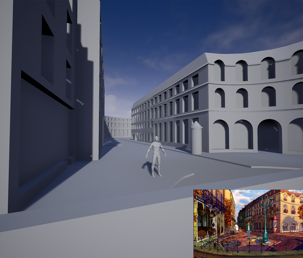 Vedad Dizdarevic - Fan Art: Broken Sword 1 - Opening Scene (Unreal Version)