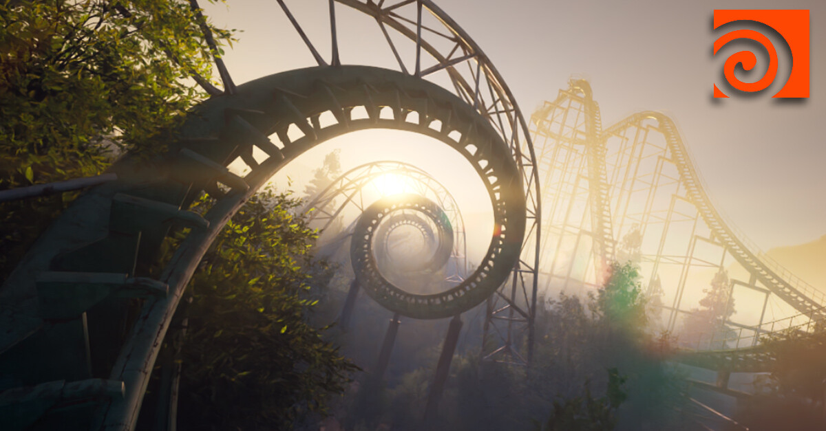 ArtStation - WIP : Procedural rollercoaster