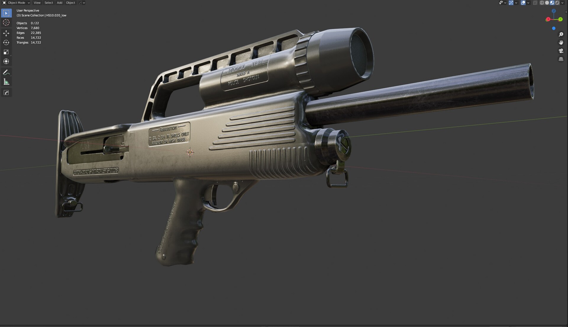 ArtStation - HS-10 Shotgun - Texturing Time!