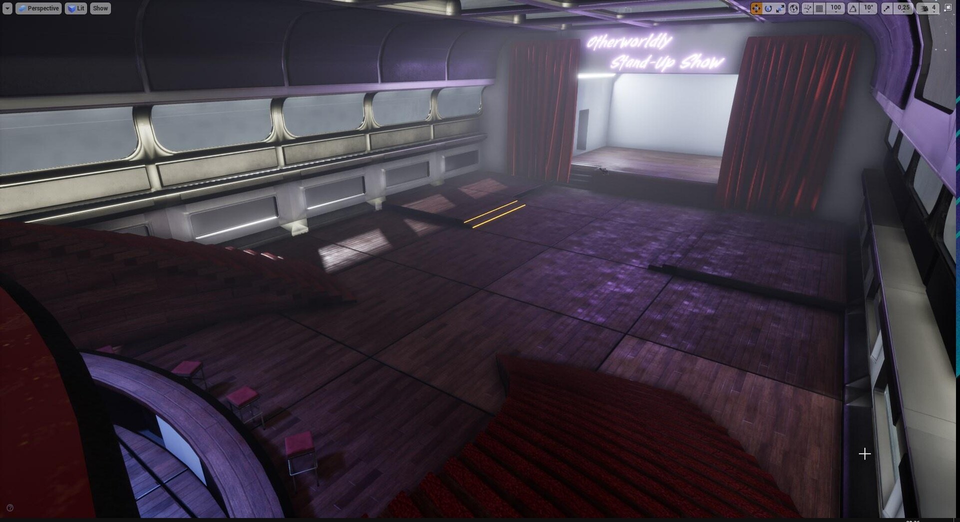 ArtStation - SciFi Lounge Scene - WIP