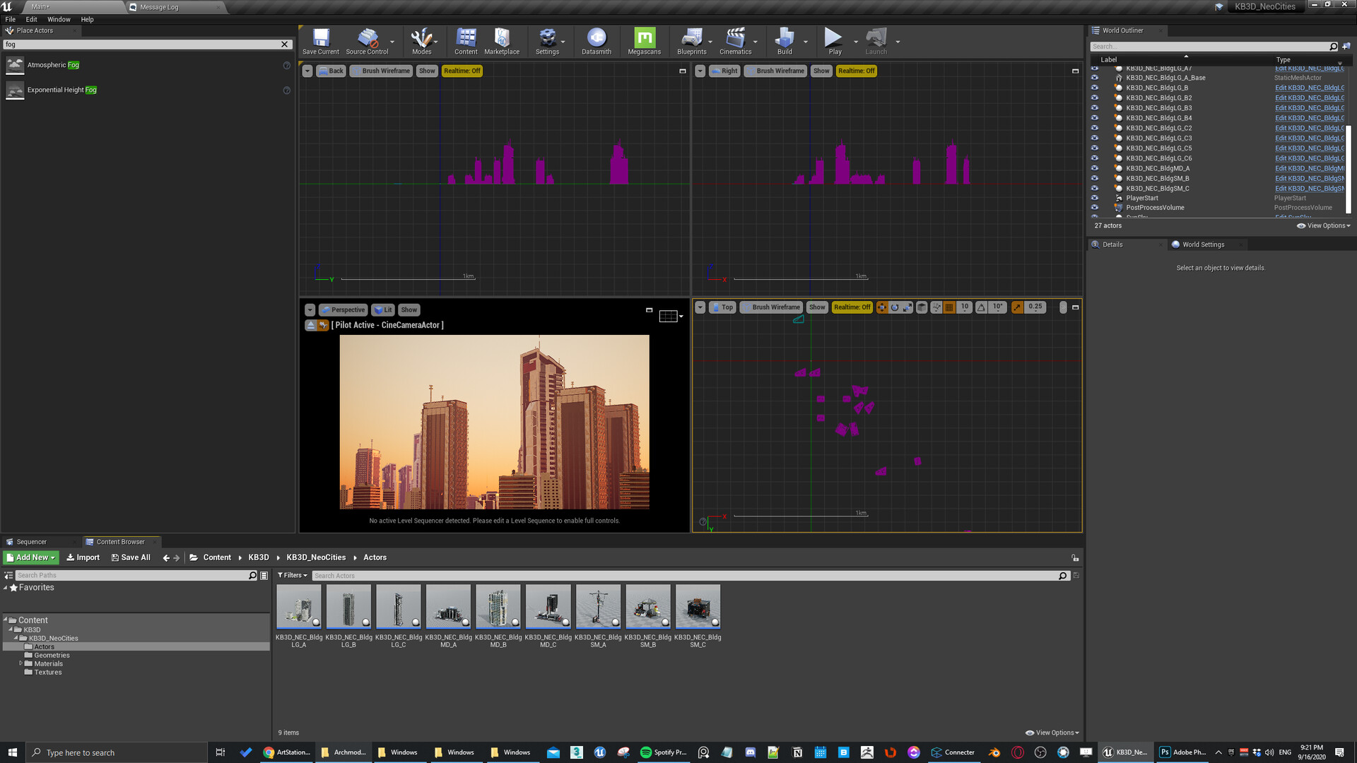 Yahiya Jasem | VR Division - Unreal Engine and Kitbash 3D Neo City ...