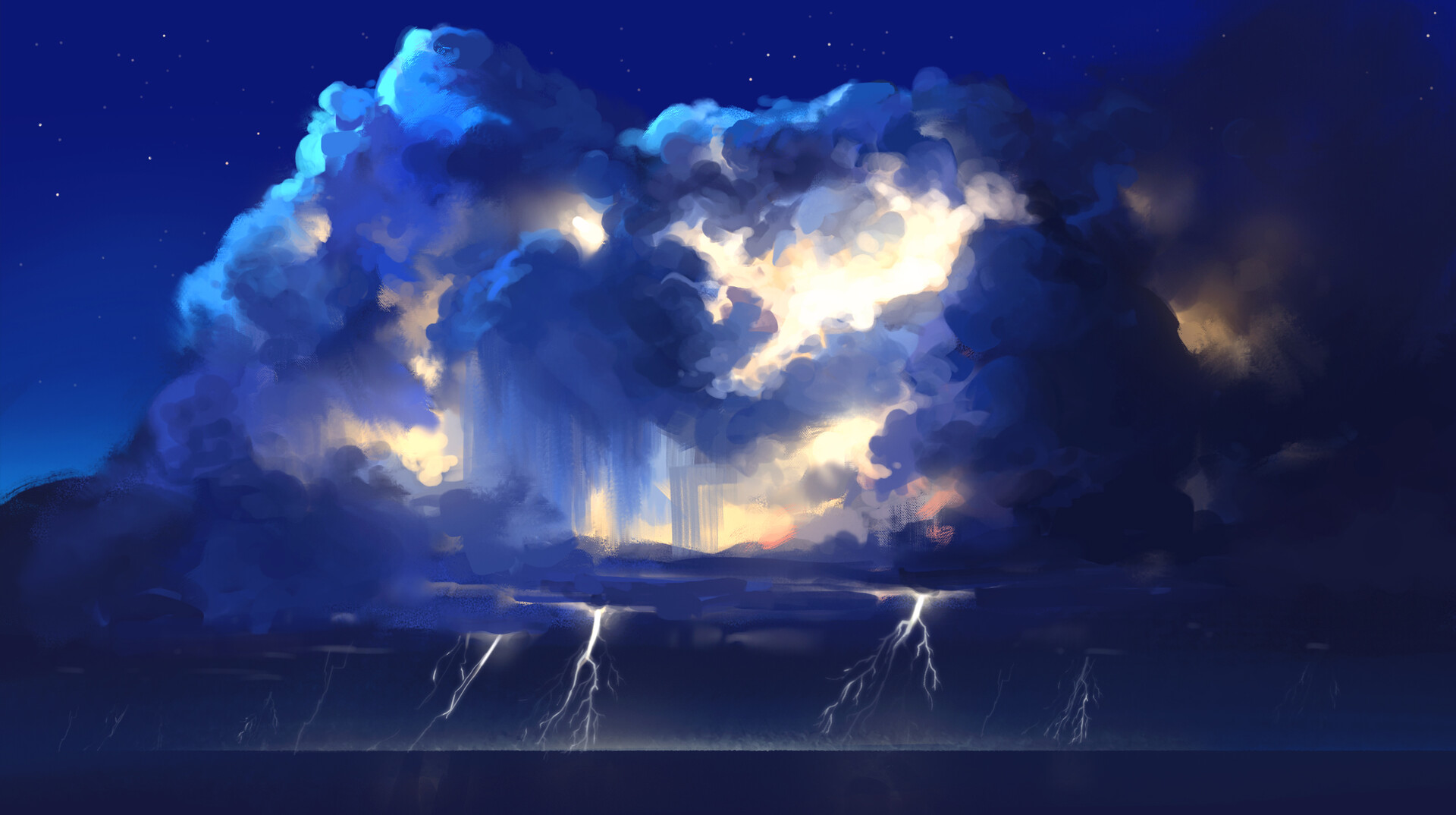 ArtStation - Night sketching