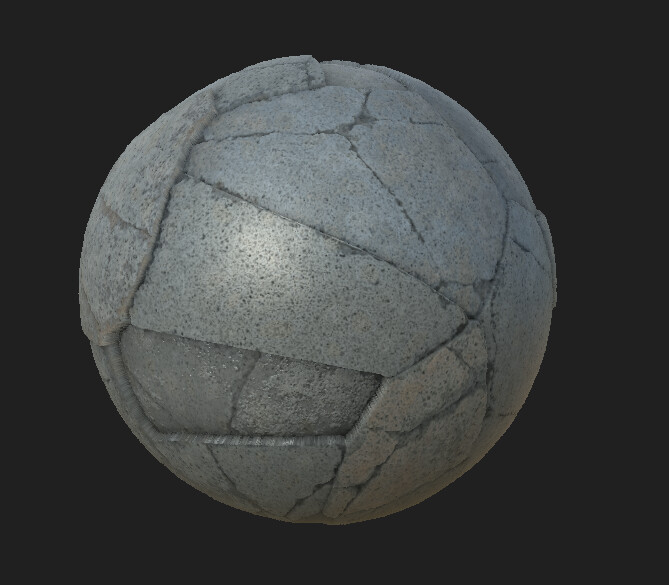 ArtStation - Practice Week - Stone, Curve node and Tile Generators