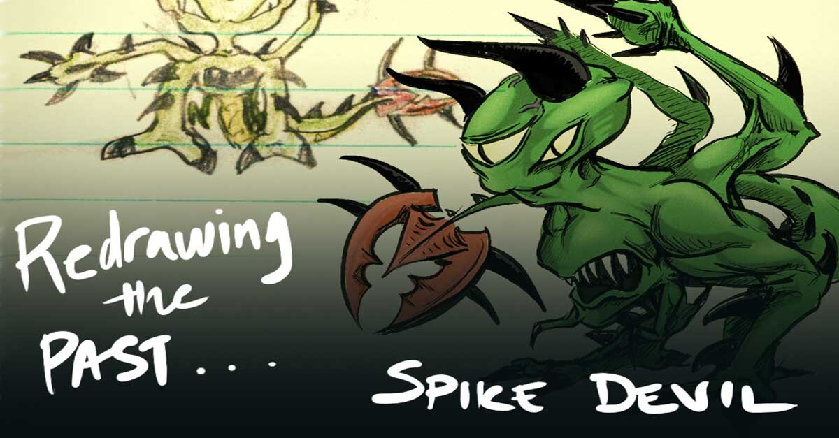 ArtStation - Redrawing the Past: Spike Devil
