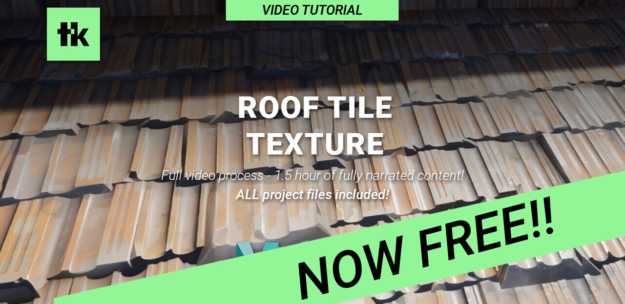 ArtStation - Roof Tile Tutorial - Now Free!