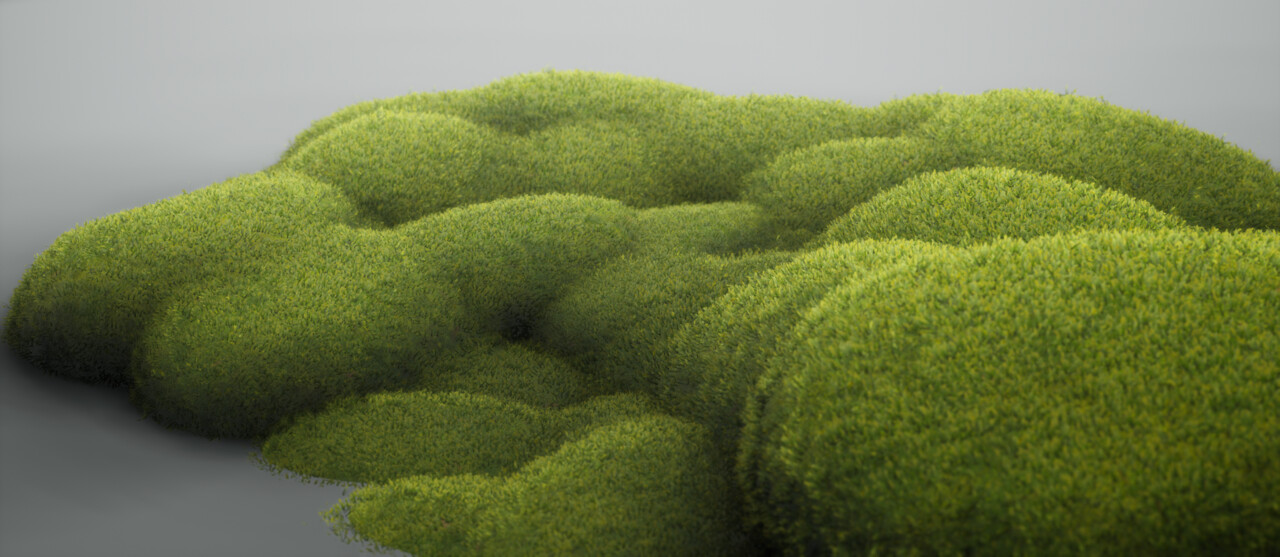 Chris Kabeya - WIP - UE4 Experiments: Card based moss visuals