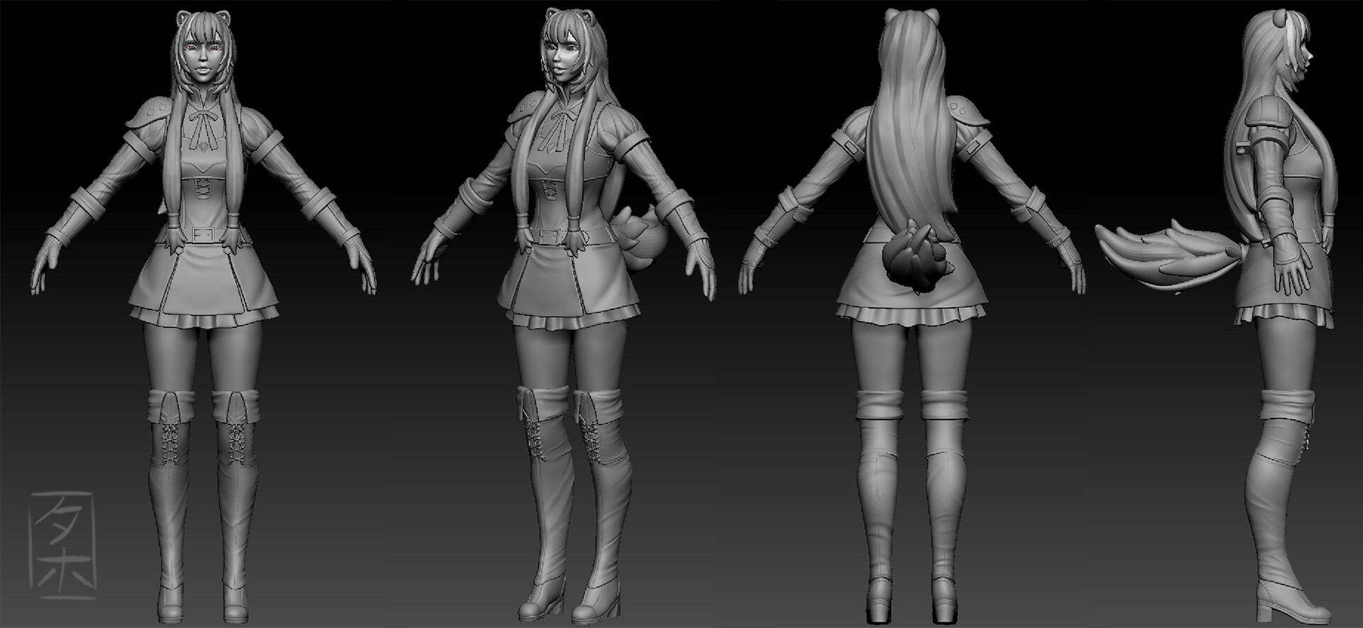 ArtStation - The Rising of the Shield Hero - Raphtalia