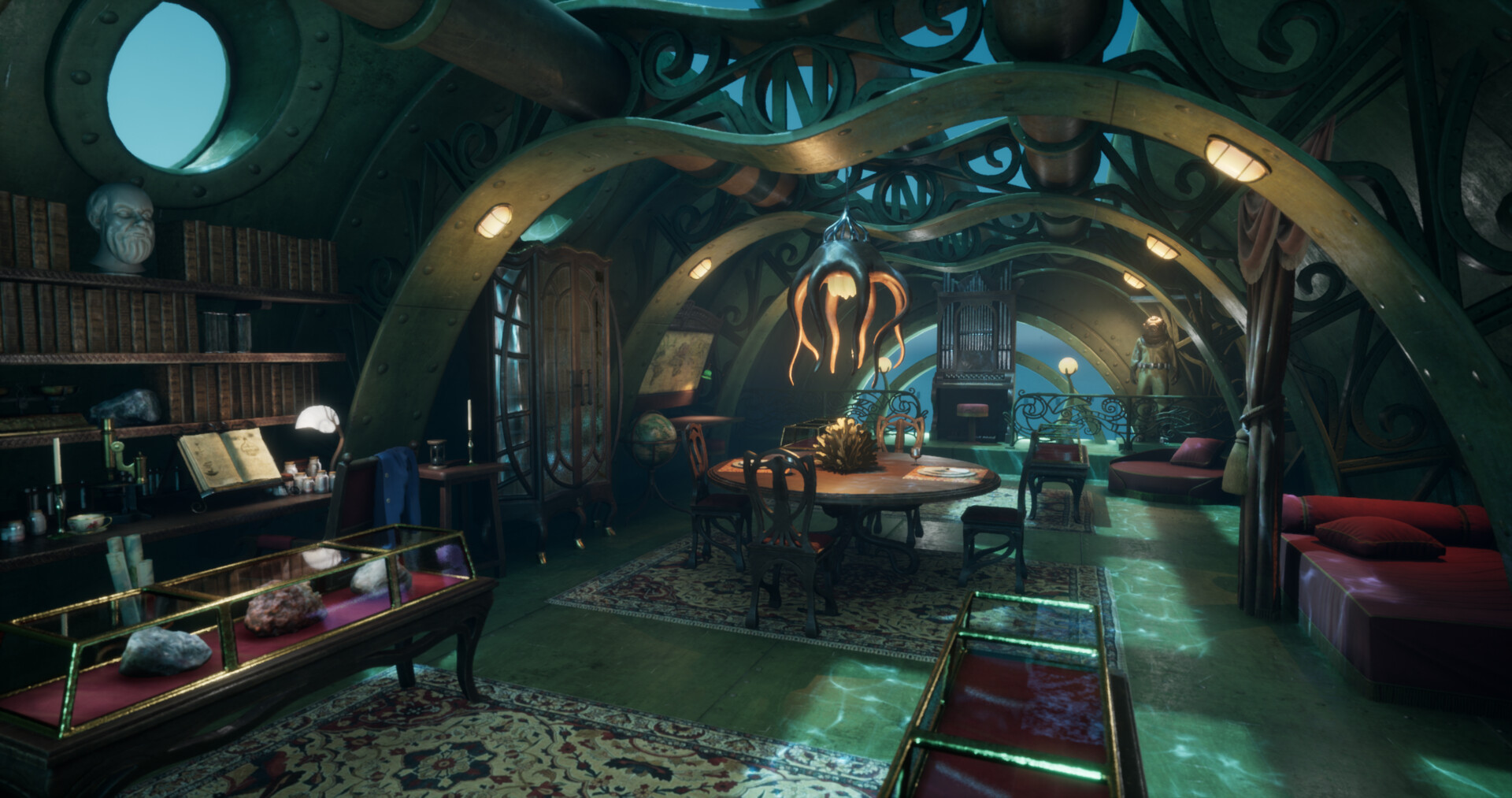 ArtStation - Captain Nemo's Room | WIP 10