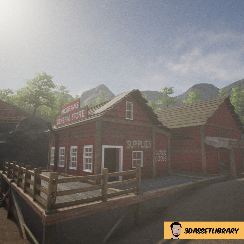 ArtStation - UE4: Wild West / Red Dead Redemption 2 style asset pack ...