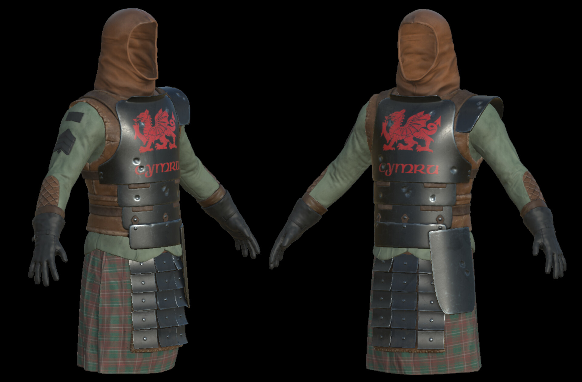 ArtStation - Draco Knight Texture Progress