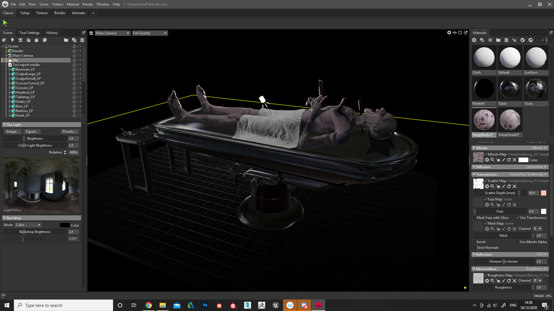 Lucy Peters - Autopsy Blog 20 - Huge Texturing Improvements and Final Rendering