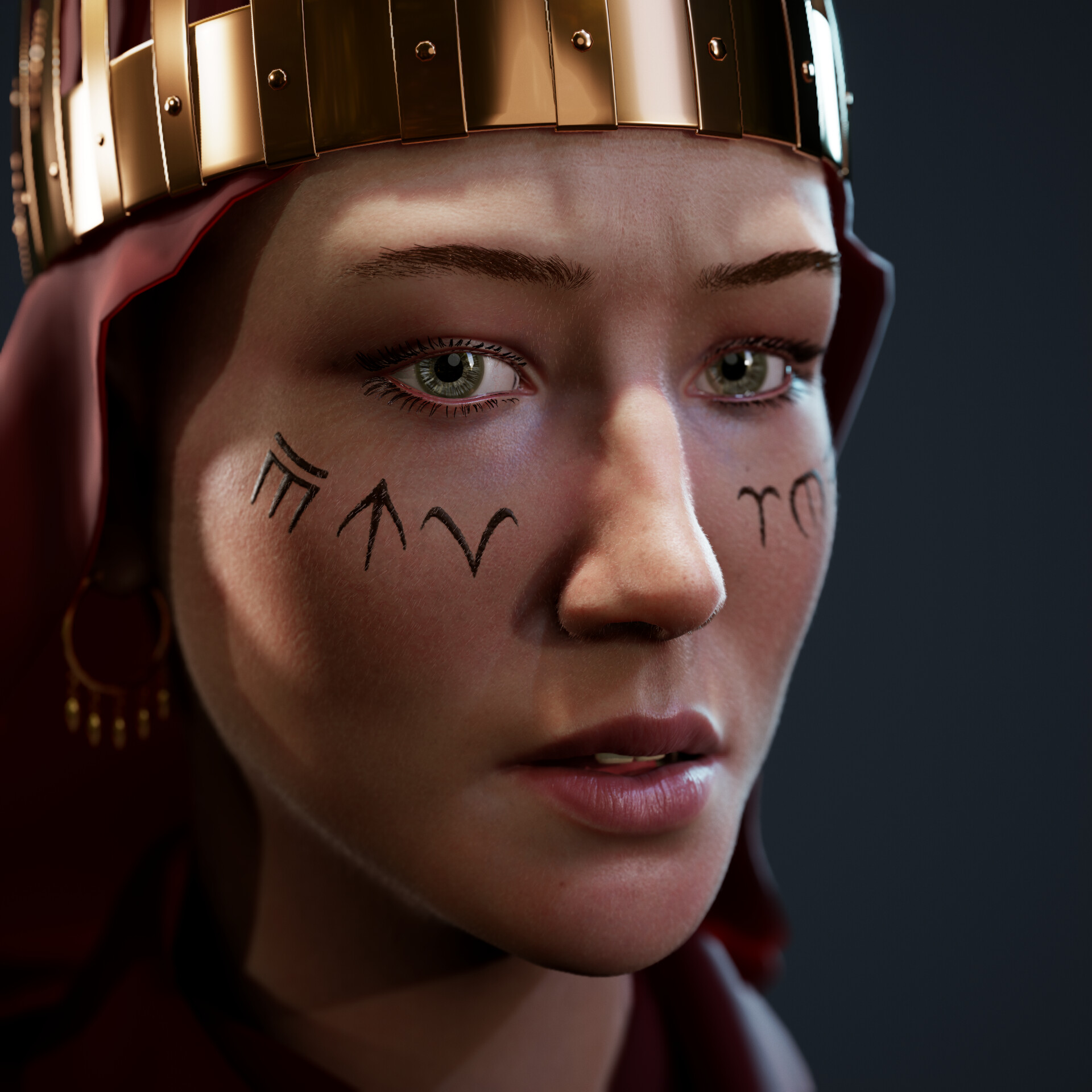 Ben Spurr Portfolio - Roe face lookdev