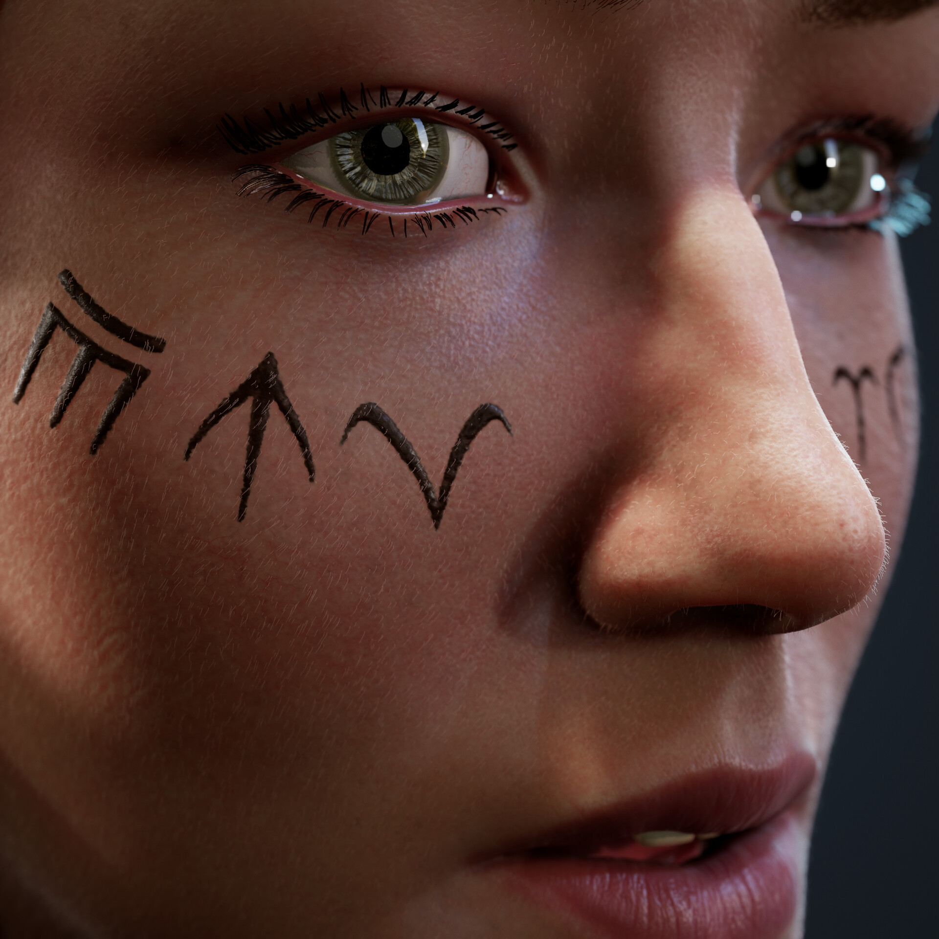 Ben Spurr Portfolio - Roe face lookdev