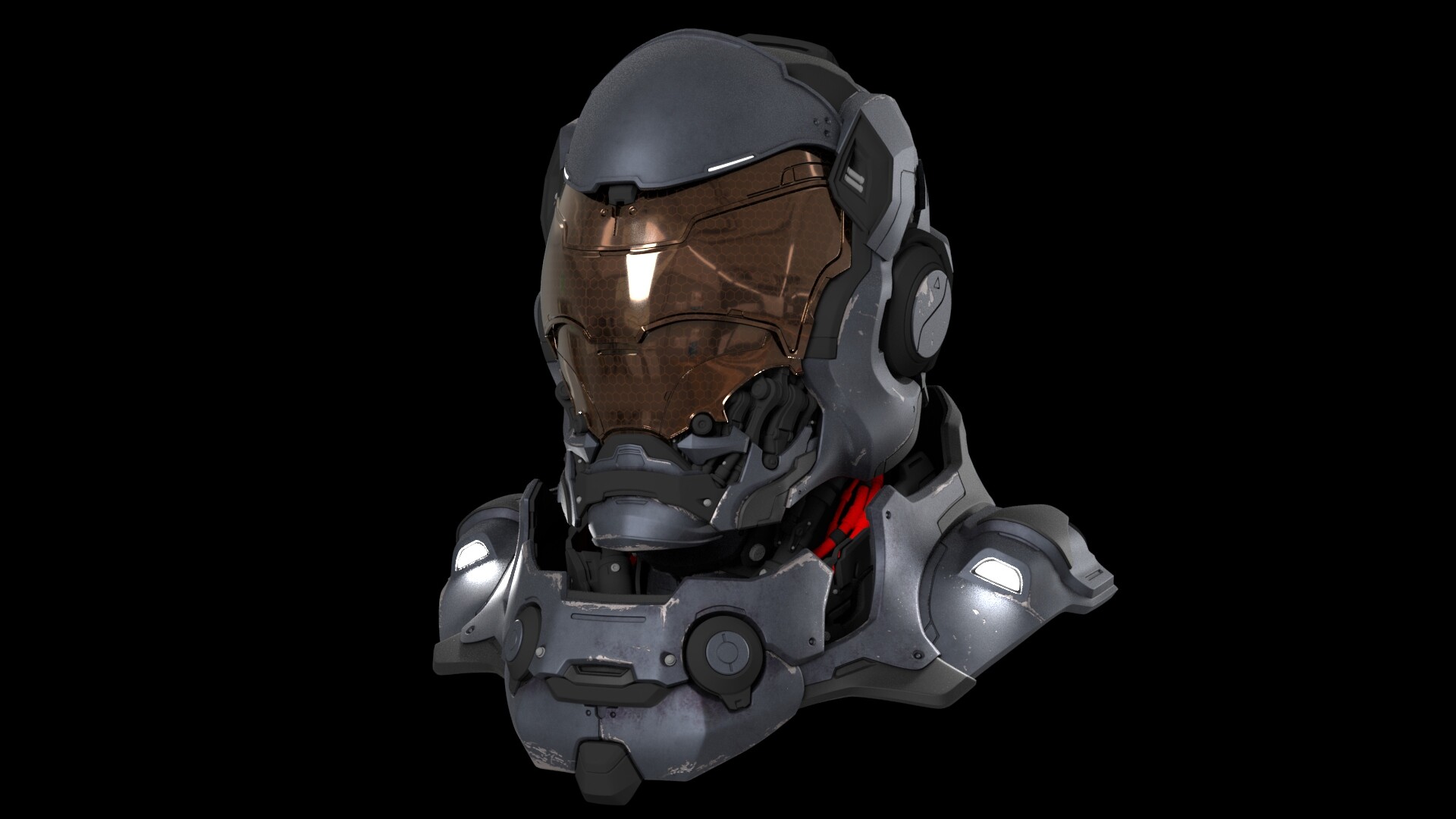 ArtStation - Helmet Texturing Start