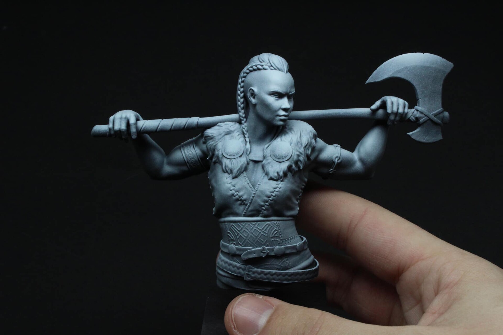ArtStation - Yrsa - Viking bust 3D print available for pre-order