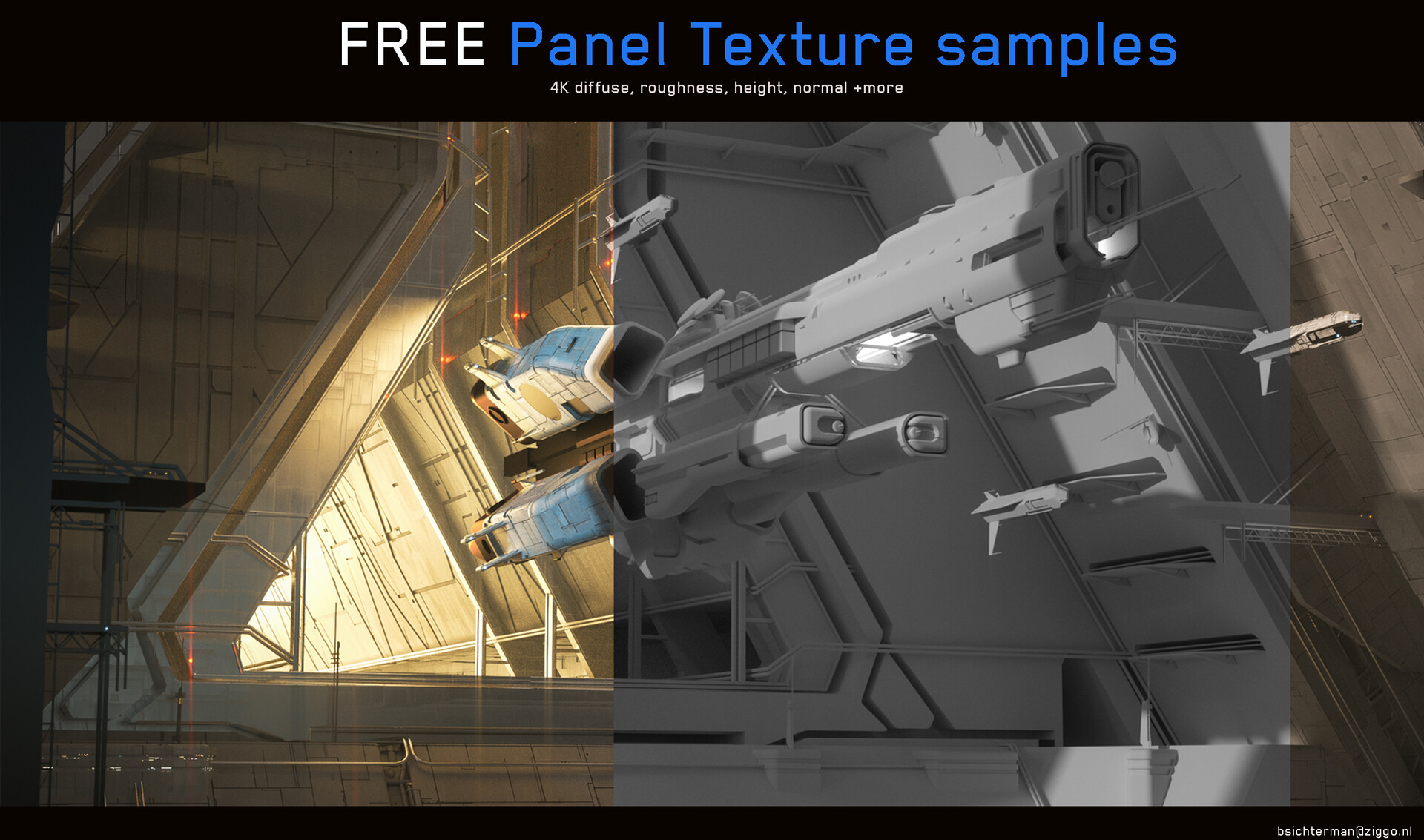 ArtStation - Free panel textures