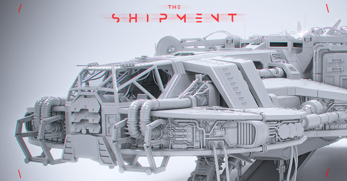ArtStation - The Shipment - Ship clay renders