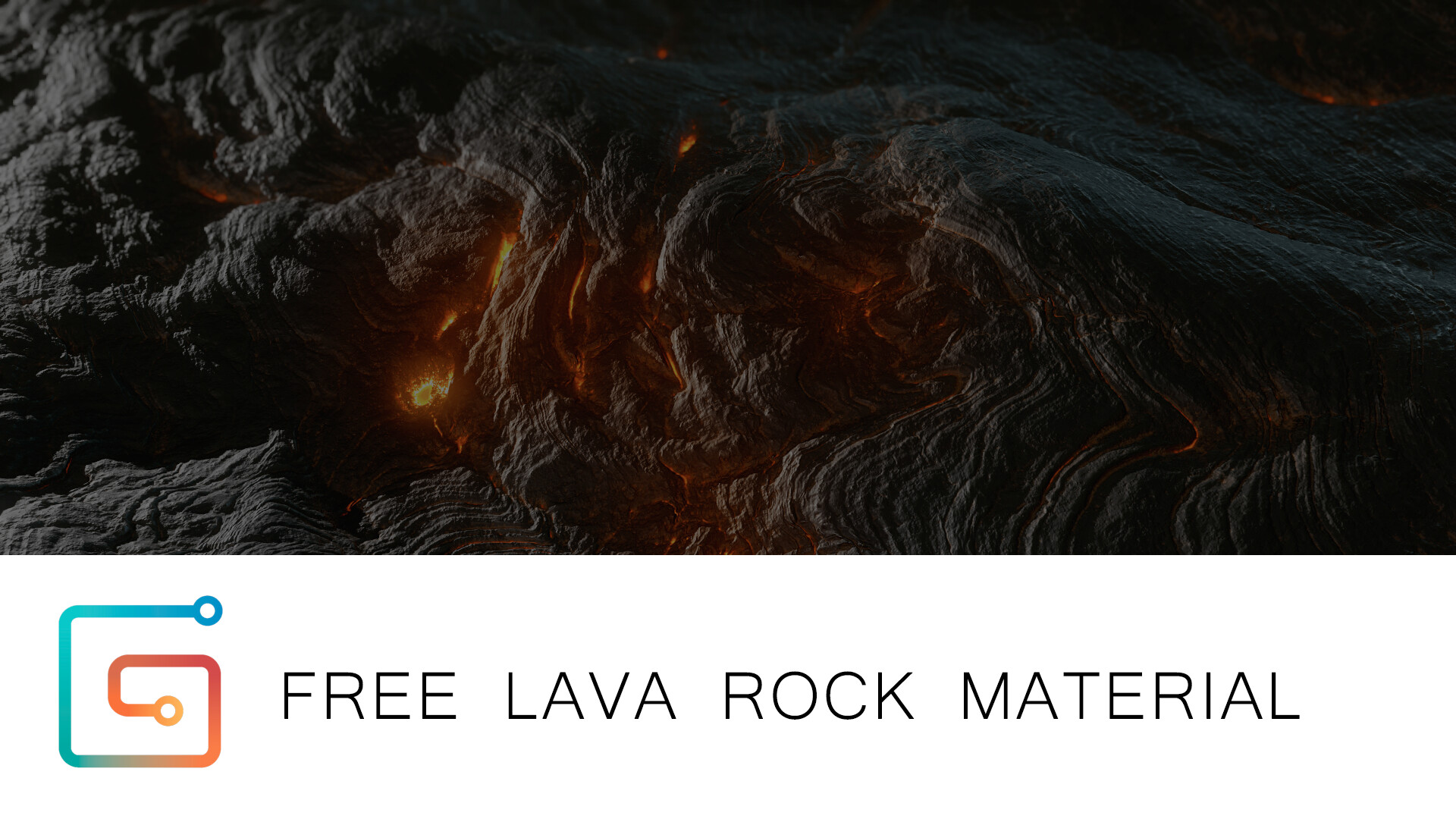 ArtStation - Free PBR Lava Rock Material on Gumroad