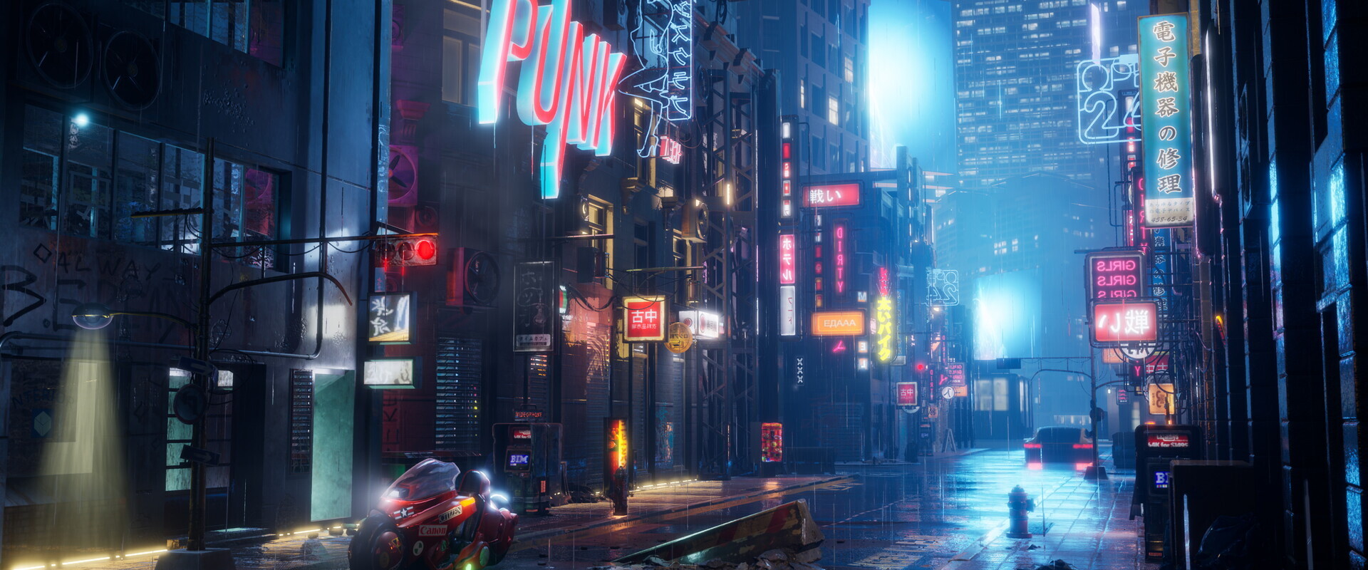 ArtStation - (AKIRA) Environment WIP
