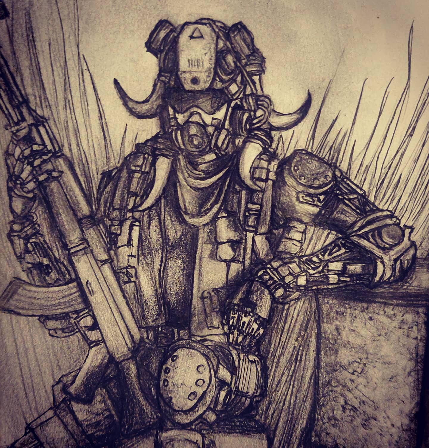 ArtStation - Mercenary sketch