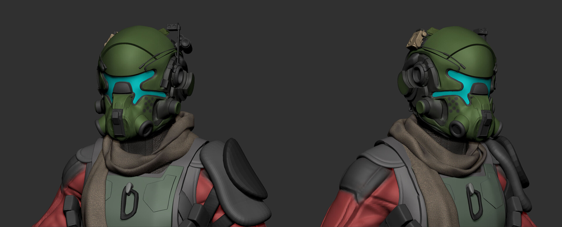 ArtStation - Pilot Jack Cooper bust WIP 3.12.21