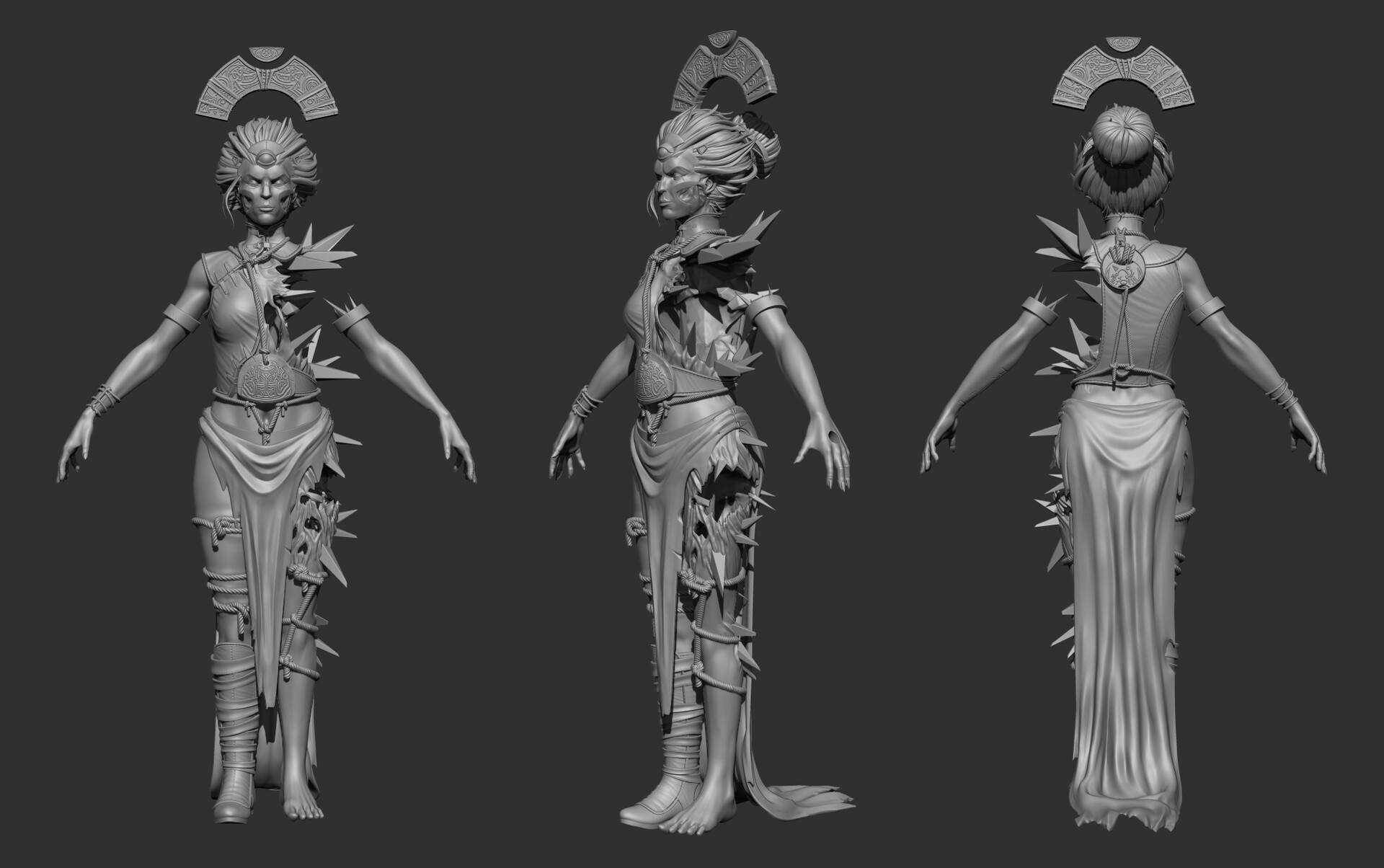 ArtStation - [WIP] The Witch game character update 7
