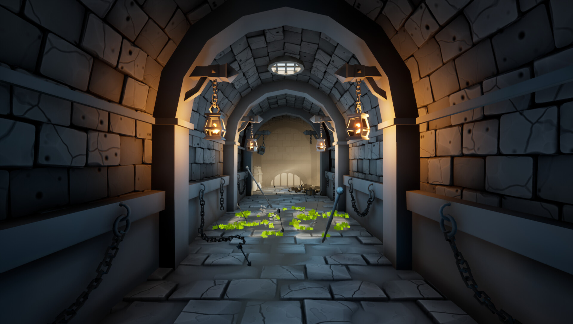 ArtStation - Dungeon Corridor - Update 1!