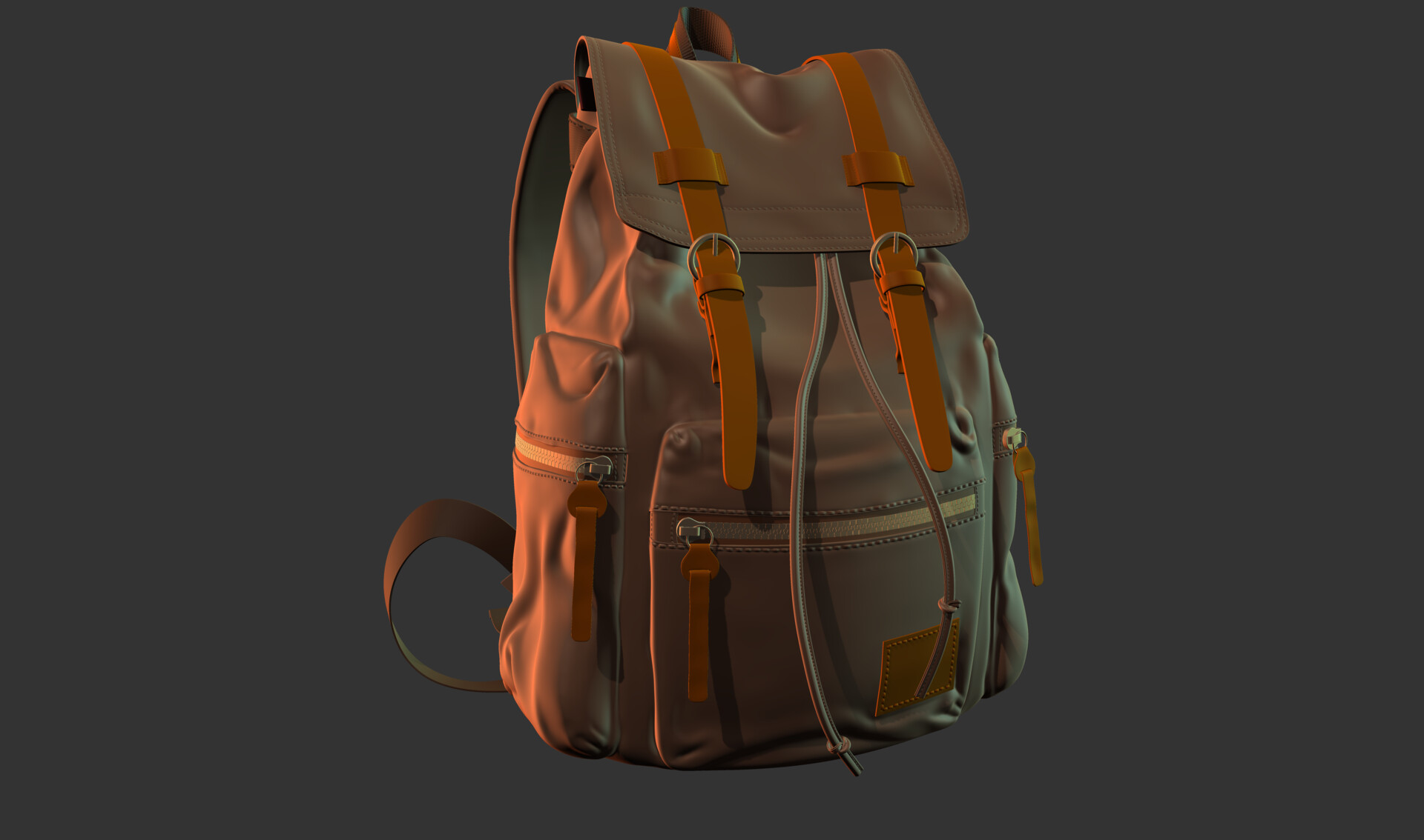 ArtStation - Week 7-8-9: Sculpting a Backpack