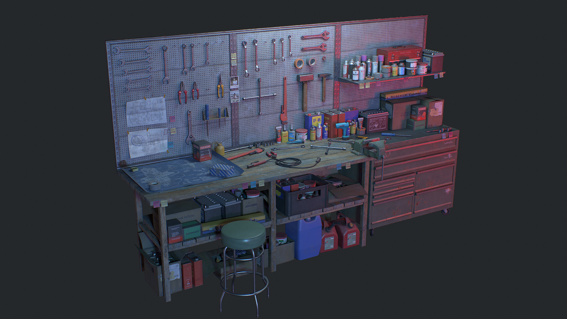 ArtStation - Post Apocalyptic Environment Art Challenge WIP 06