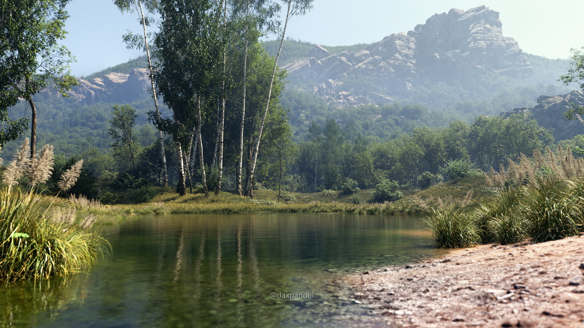 ArtStation - Breaking down "Birch Grove"