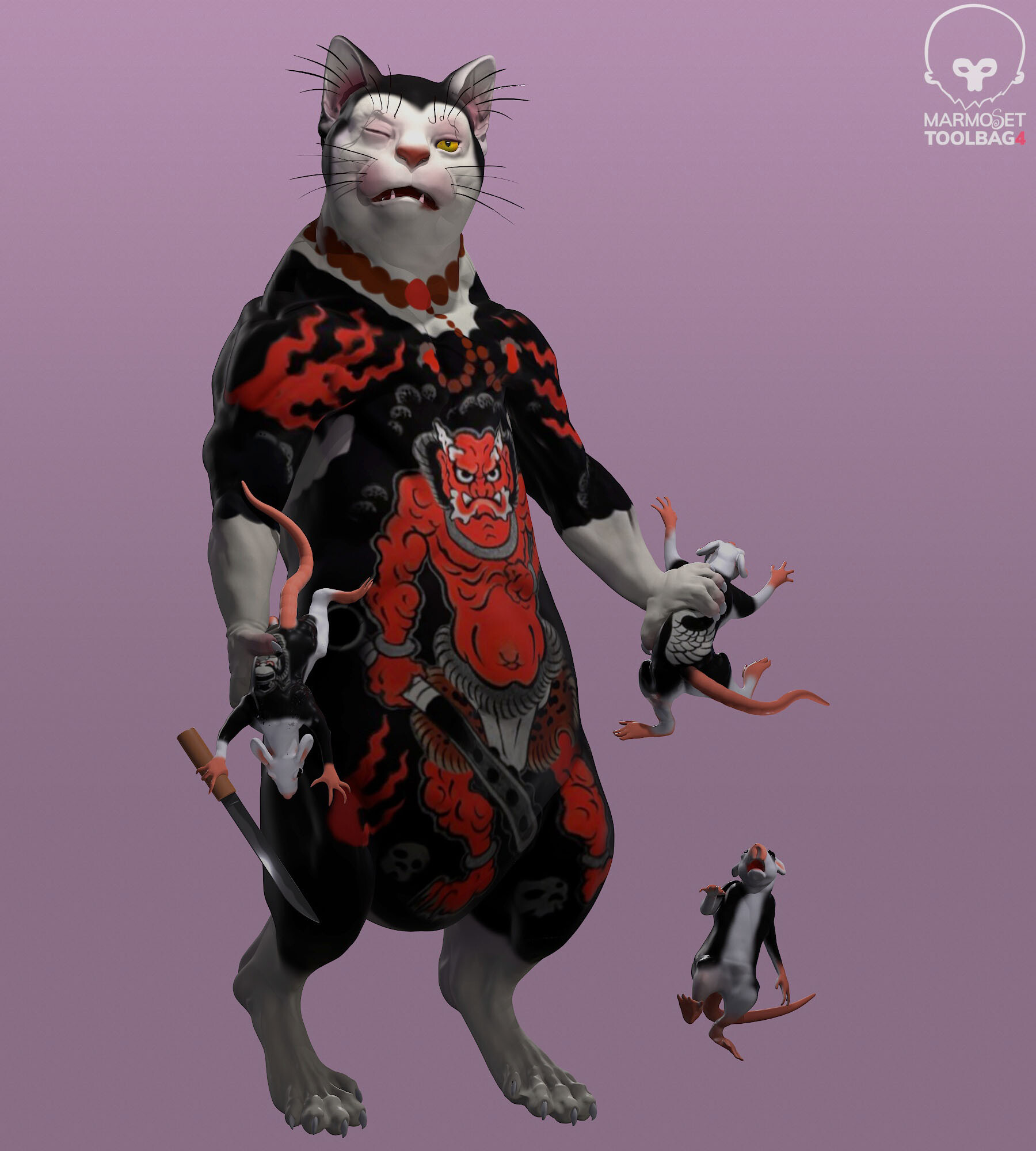 ArtStation - MonMon Cat Tribute