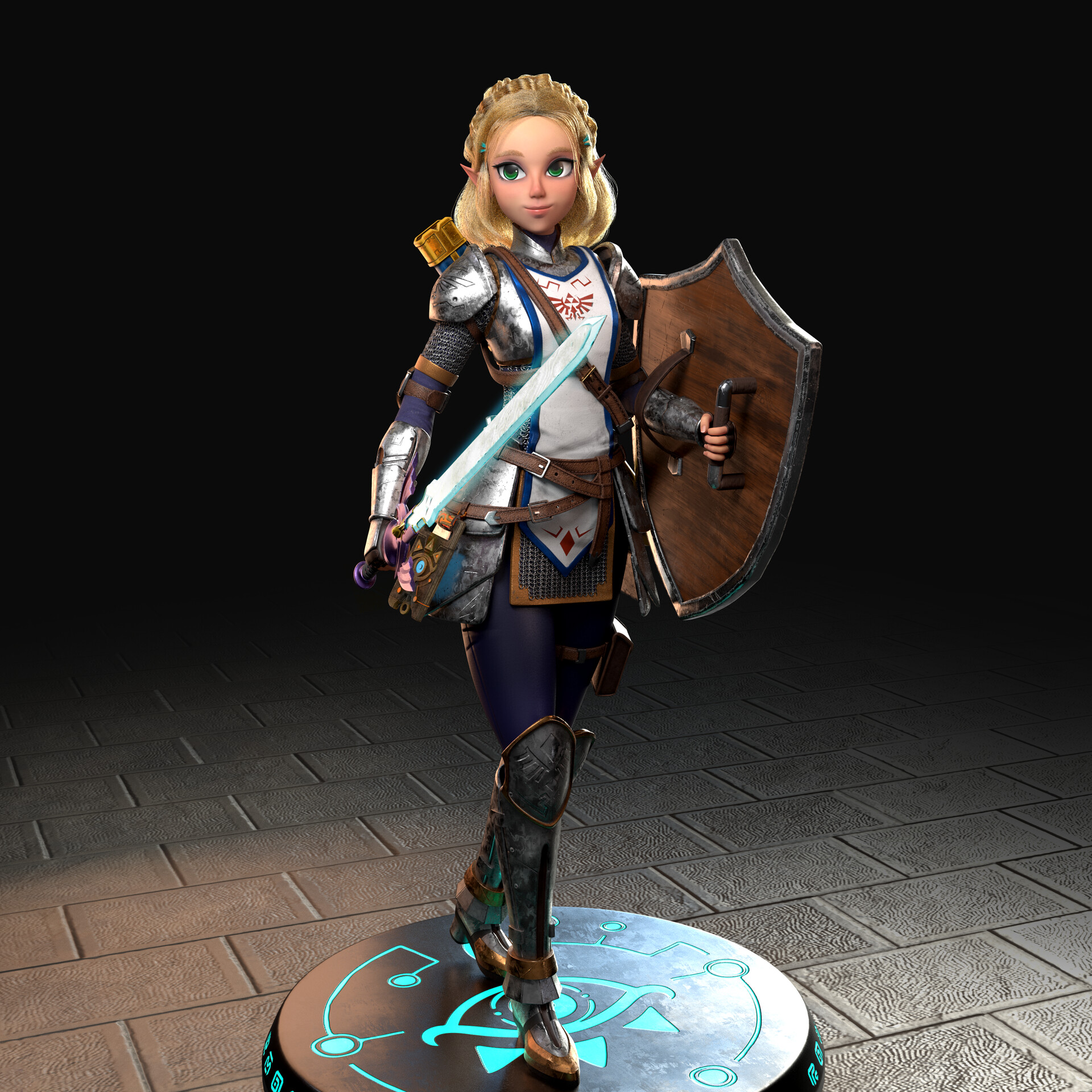 ArtStation - Zelda 3D Arwork 35 aniversary